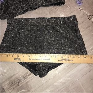 Tops | Glitter Sparkly Clubwear Beach Pool Party 2 Piece | Poshmark